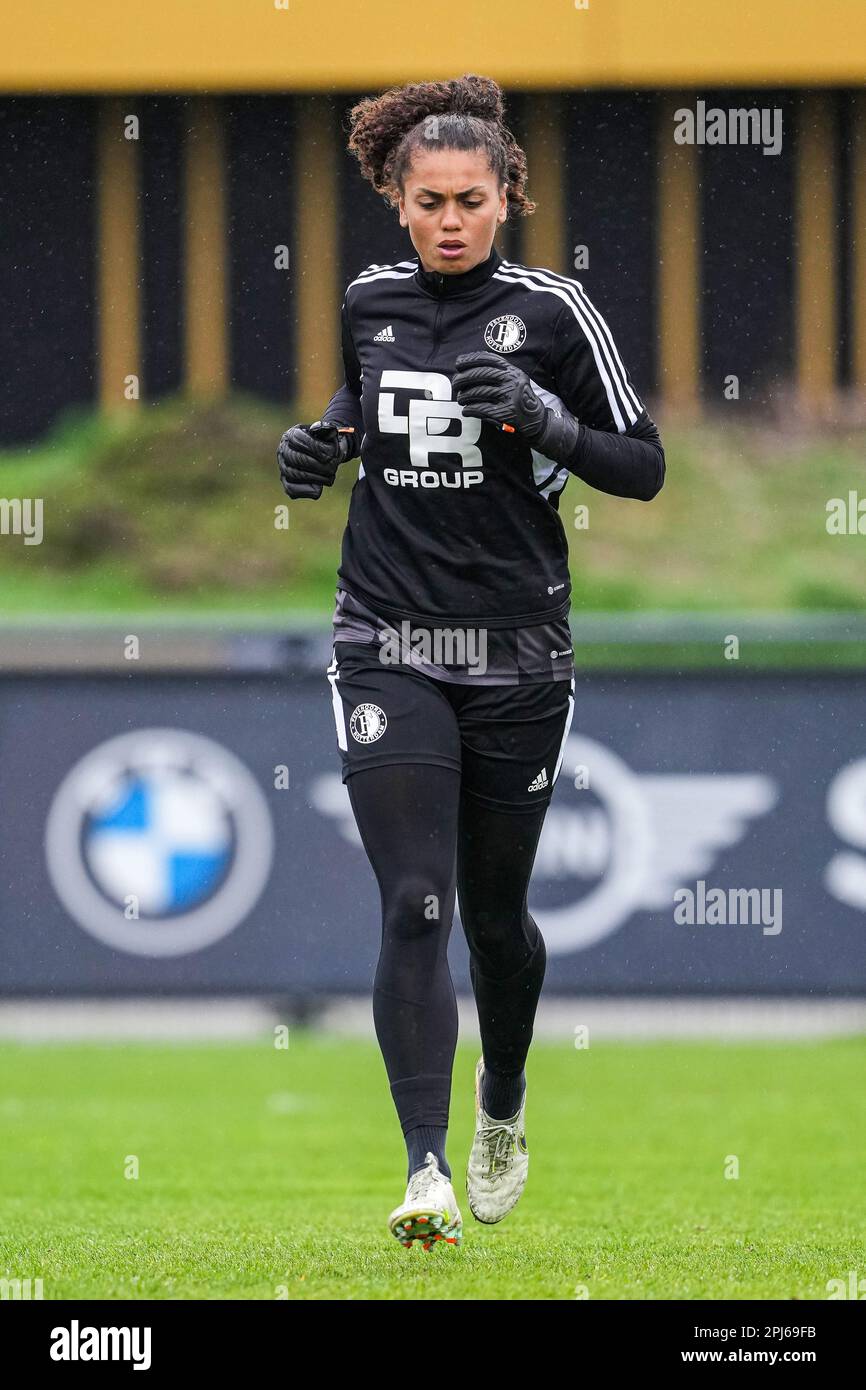 Rotterdam - Feyenoord V1 goalkeeper Jacintha Weimar during the match ...