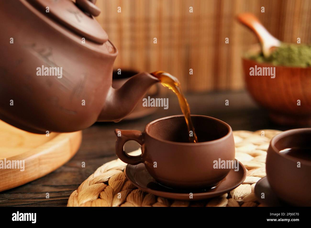 Tea Ceremony. Traditional Asian Tea Utensil, Serving Authentic Set ...