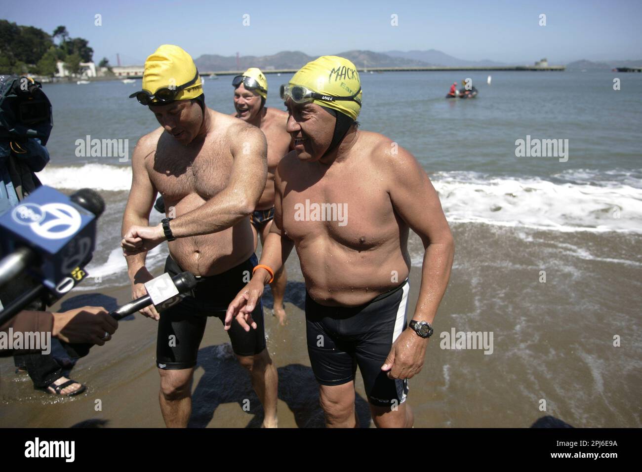 alcatrazswim 0033 ls.JPG From left: Steven Hurwitz, Gary Emich and ...