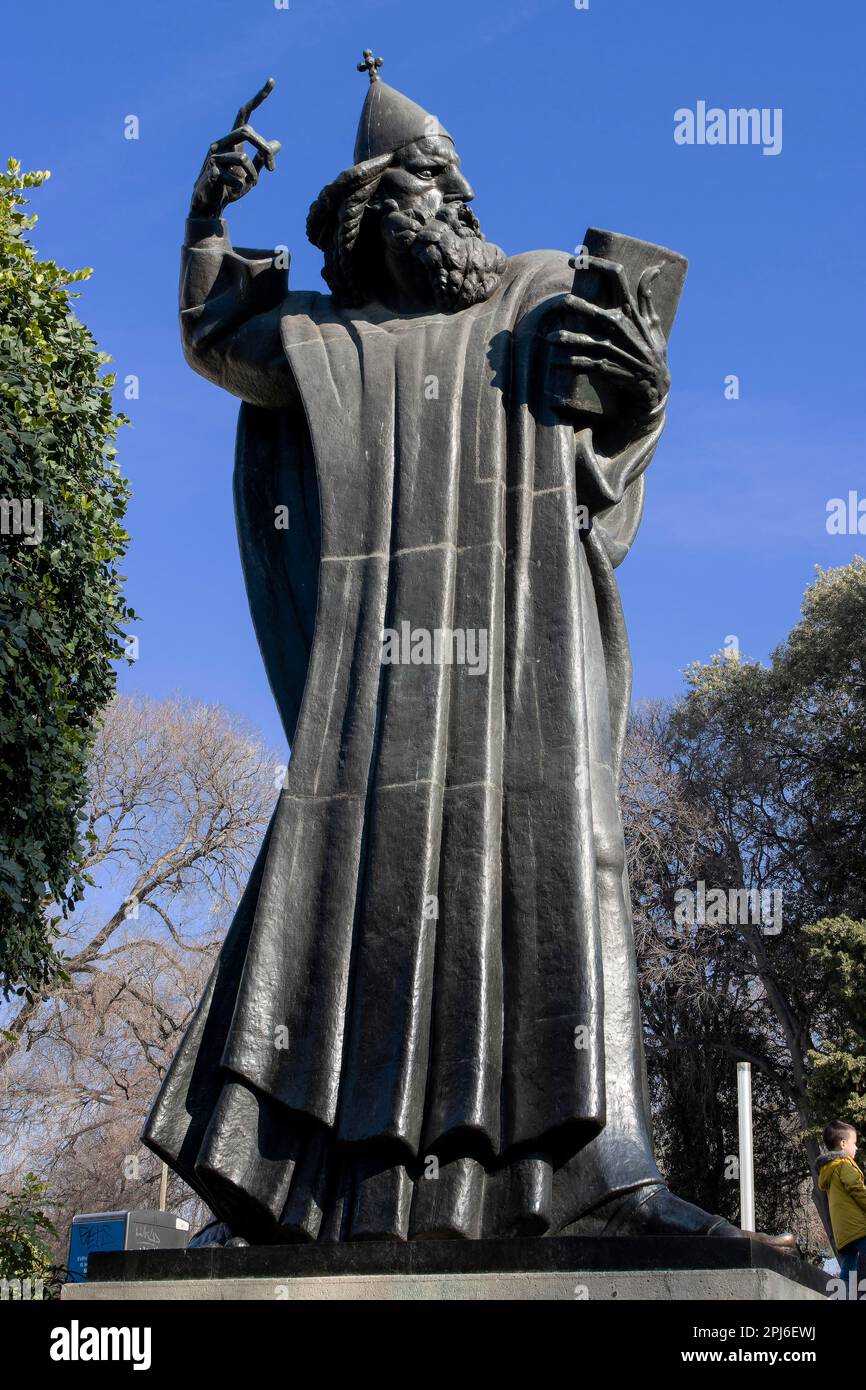 Monumental bronze statue of Gregory of Nin and sights of Split, Split ...
