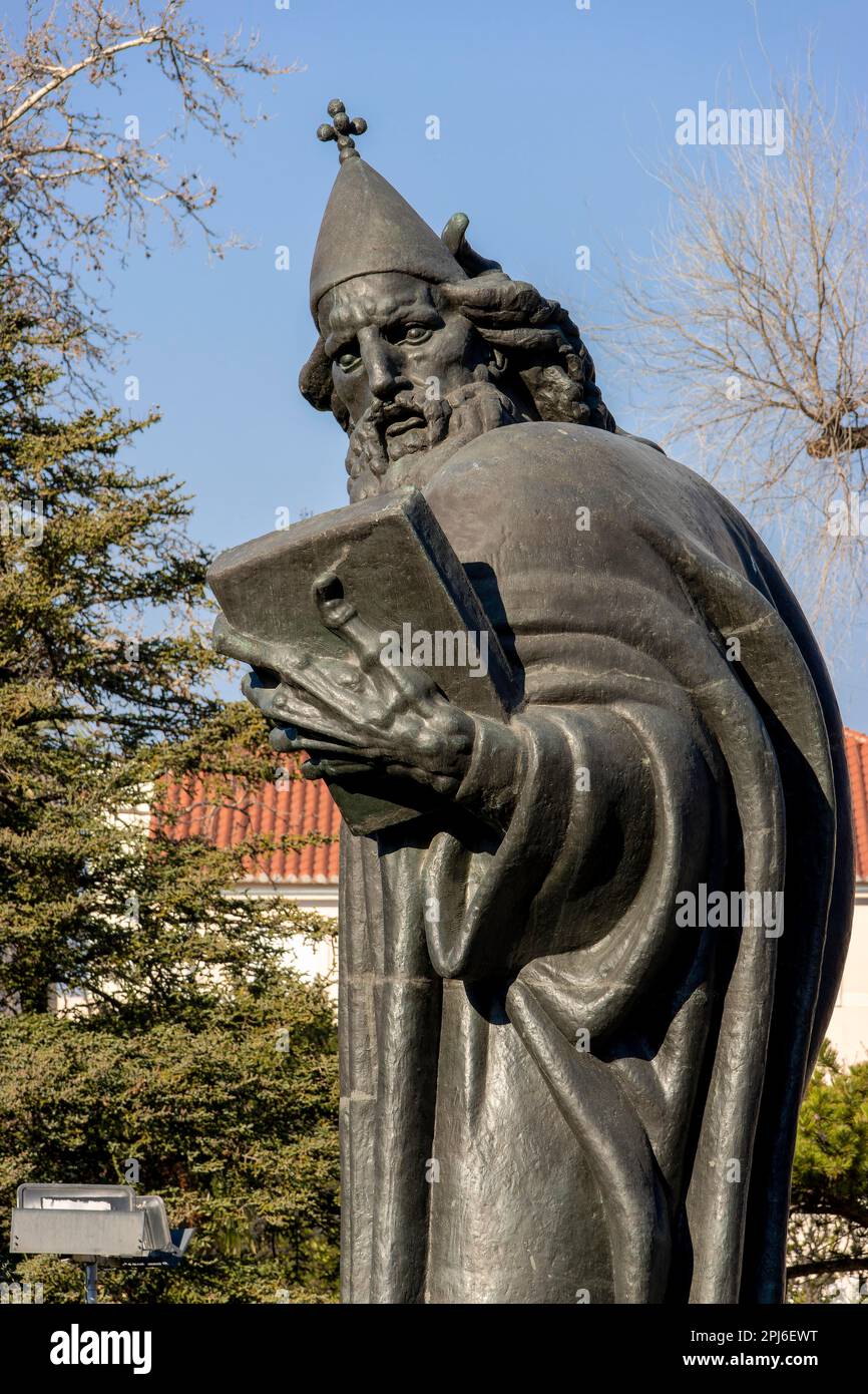 Monumental bronze statue of Gregory of Nin and sights of Split, Split ...