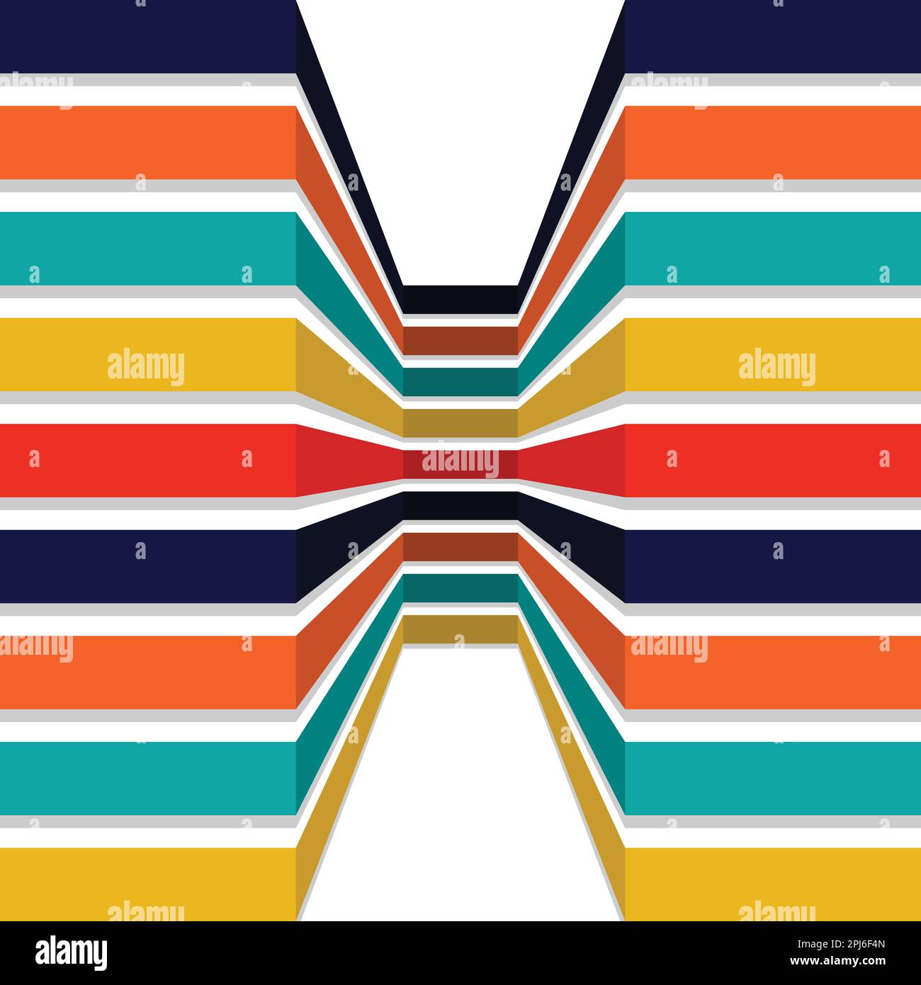 Simple perspective stripes background. Colorful lines. Vector ...
