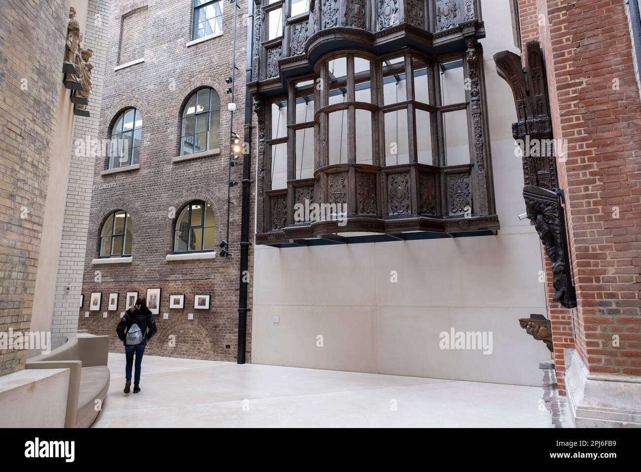 Visitors interact with the Facade of Sir Paul Pindars house in the ...