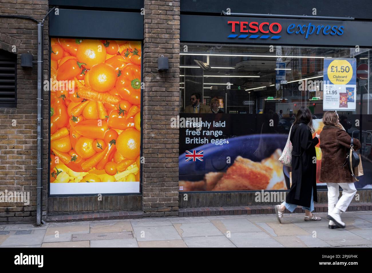 Supermarket poster advertising a selection of orange fresh food ...
