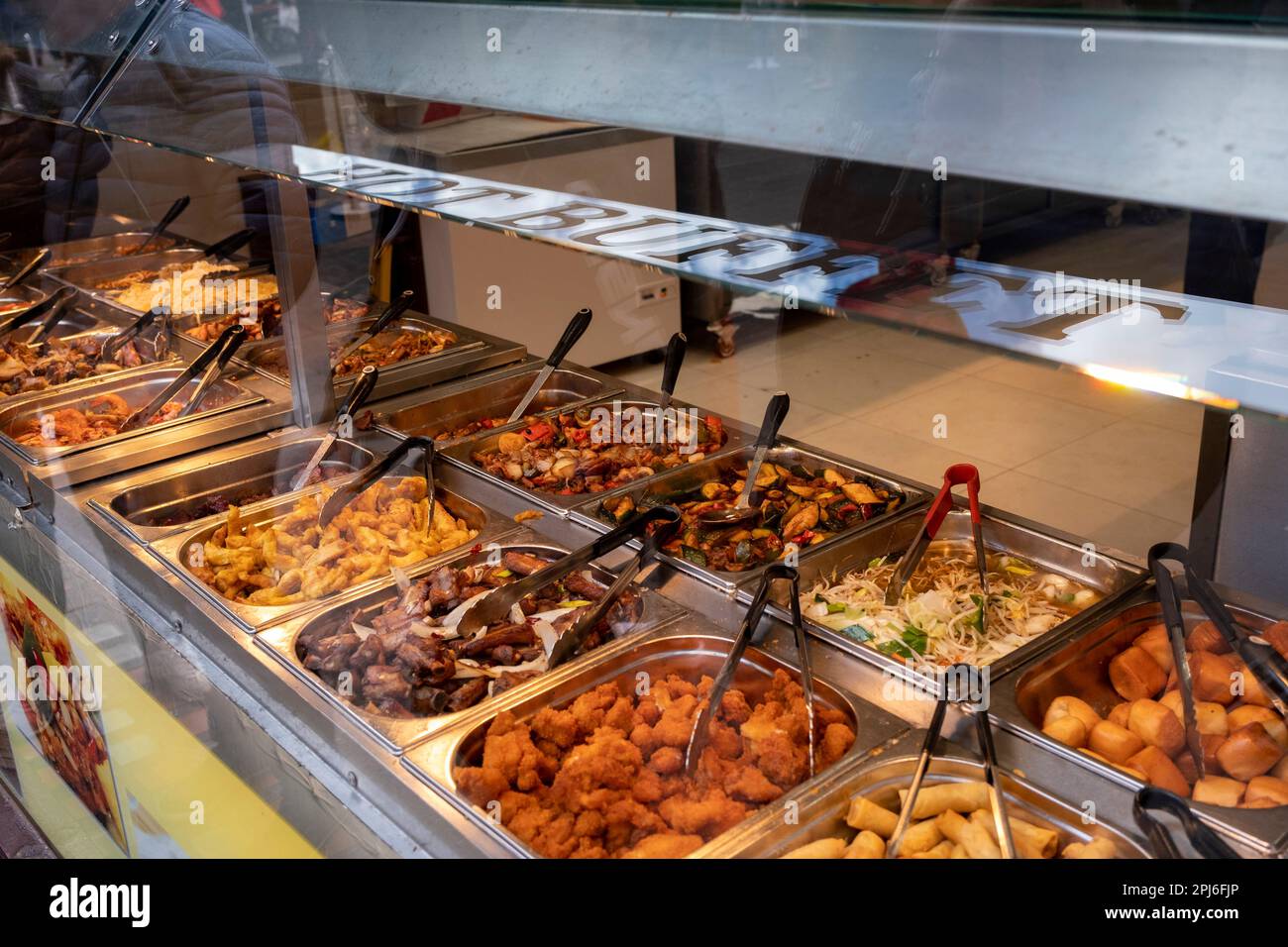 Eat as much as you like hot buffet at a Chinese restaurant in Chinatown ...