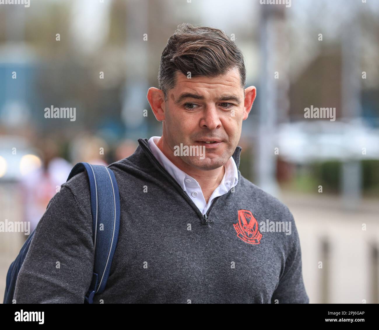 Paul Wellens Head Coach of St Helens arrives during the Betfred Super ...