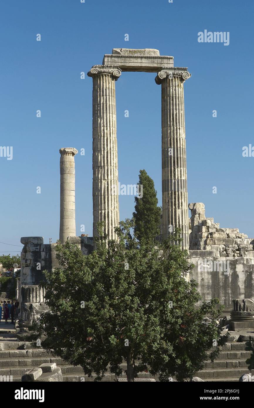 Ionic column temple apollo hi-res stock photography and images - Alamy