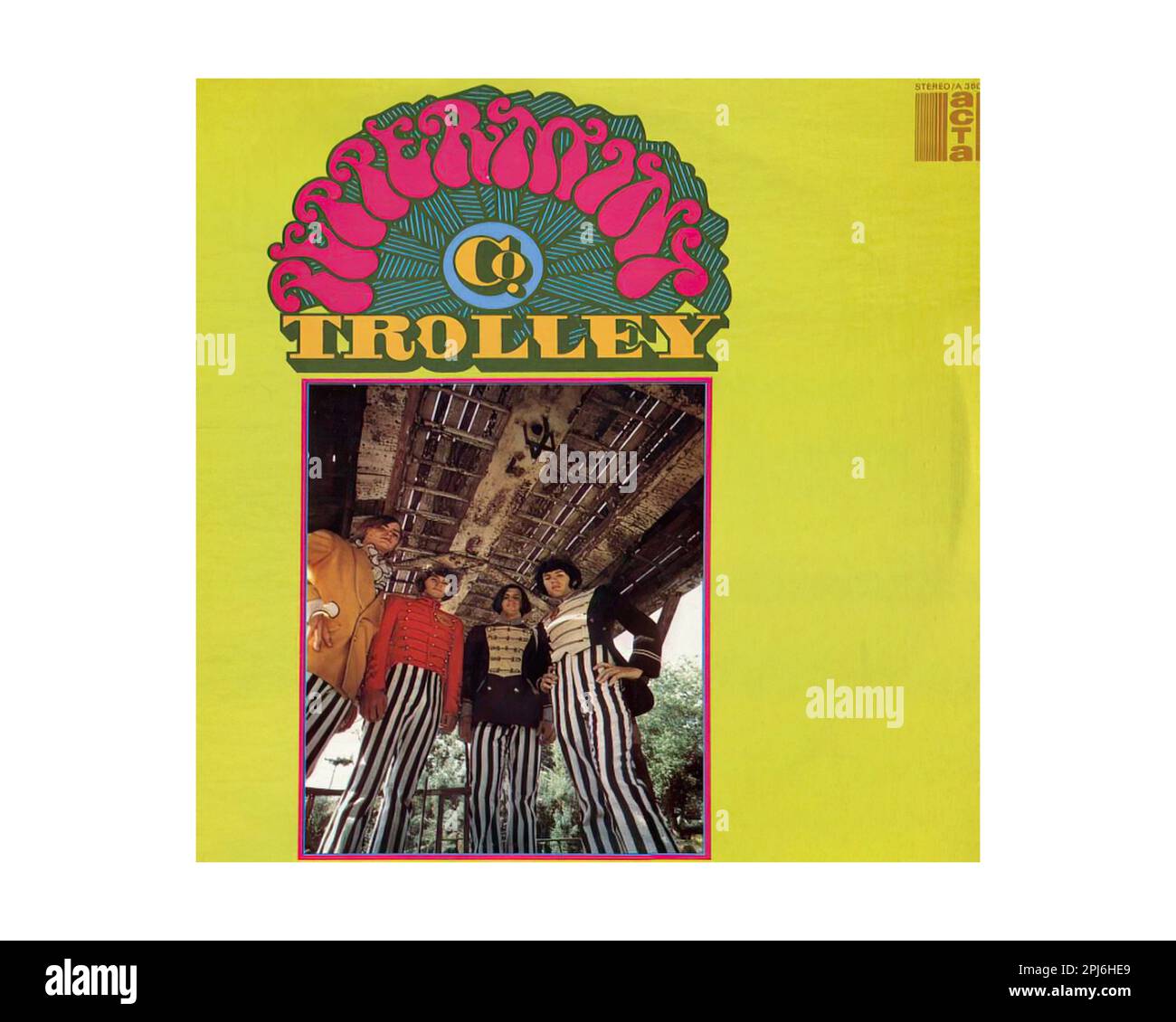 Peppermint Trolley 1968 - Vintage U.S. Music Vinyl Record Stock Photo ...