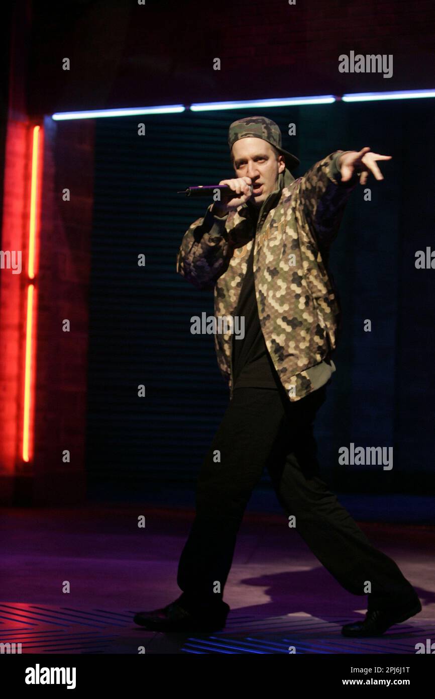 Danny Hoch as "Launch Missiles Critical" in the dress rehearsal for ...