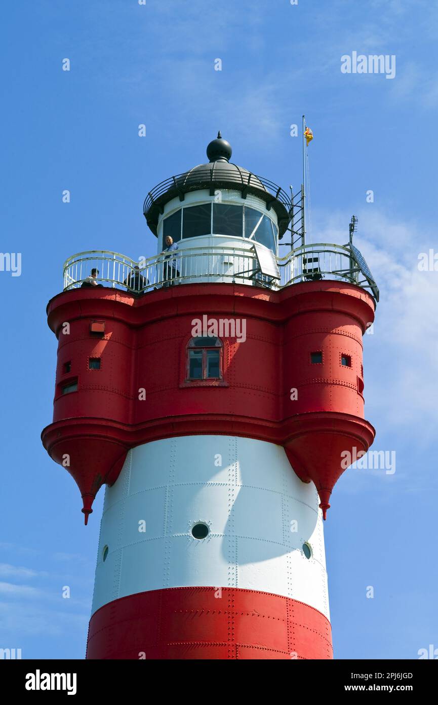 Red Sand Lighthouse in the North Sea, Germany Stock Photo - Alamy