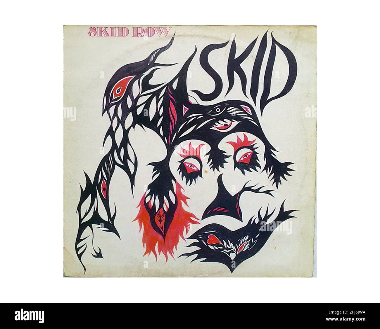 Skid Row 1970 Uk Shown - Vintage U.S. Music Vinyl Record Stock Photo ...