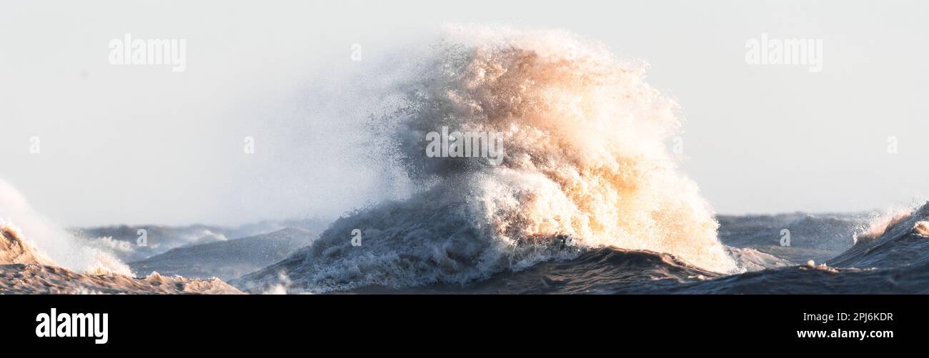 Each autumn, strong winds blow across Lake Erie whipping up large ...
