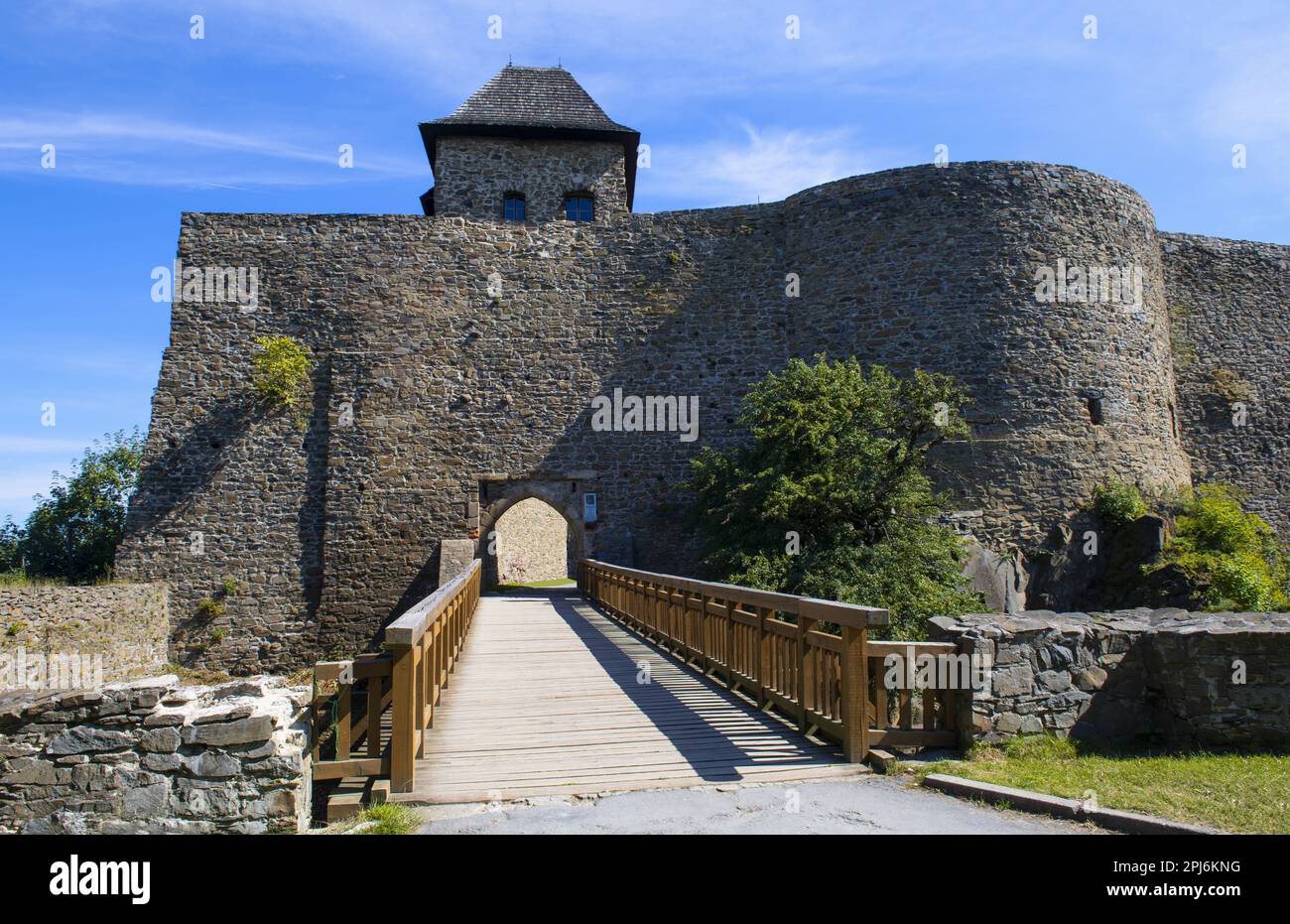 Medieval ruined castle of Helfštýn in Moravia Stock Photo - Alamy