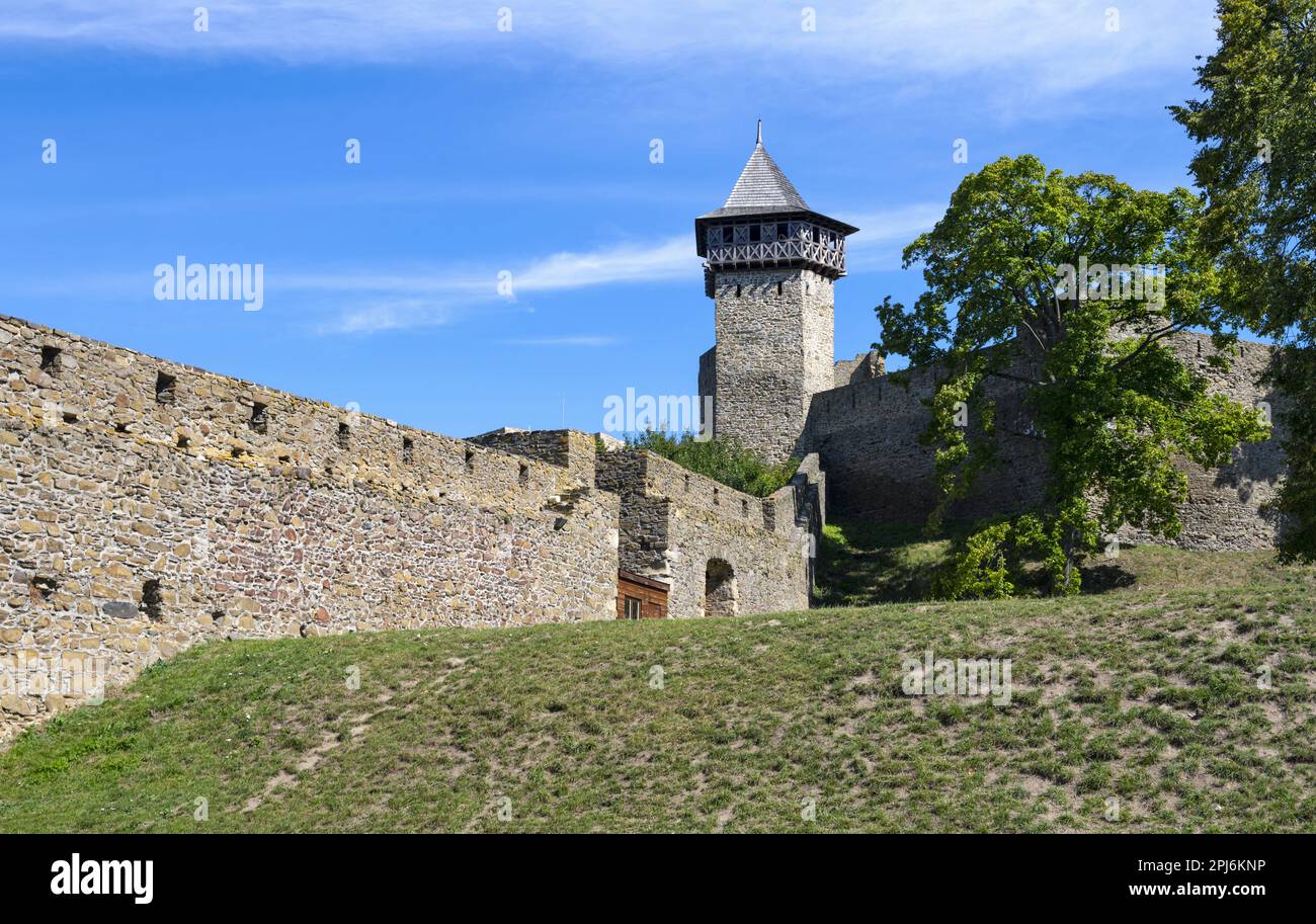Medieval ruined castle of Helfštýn in Moravia Stock Photo - Alamy