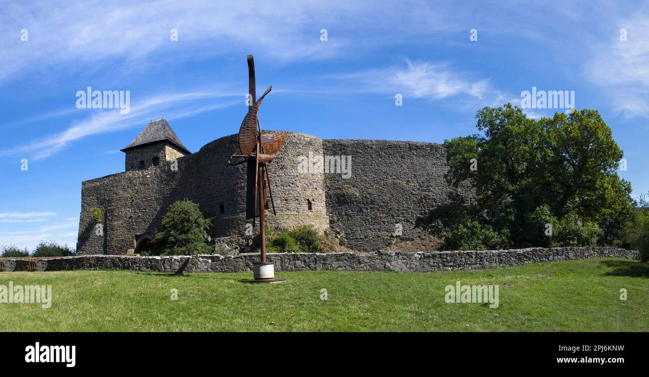 Medieval castle of Helfštýn in Moravia Stock Photo - Alamy