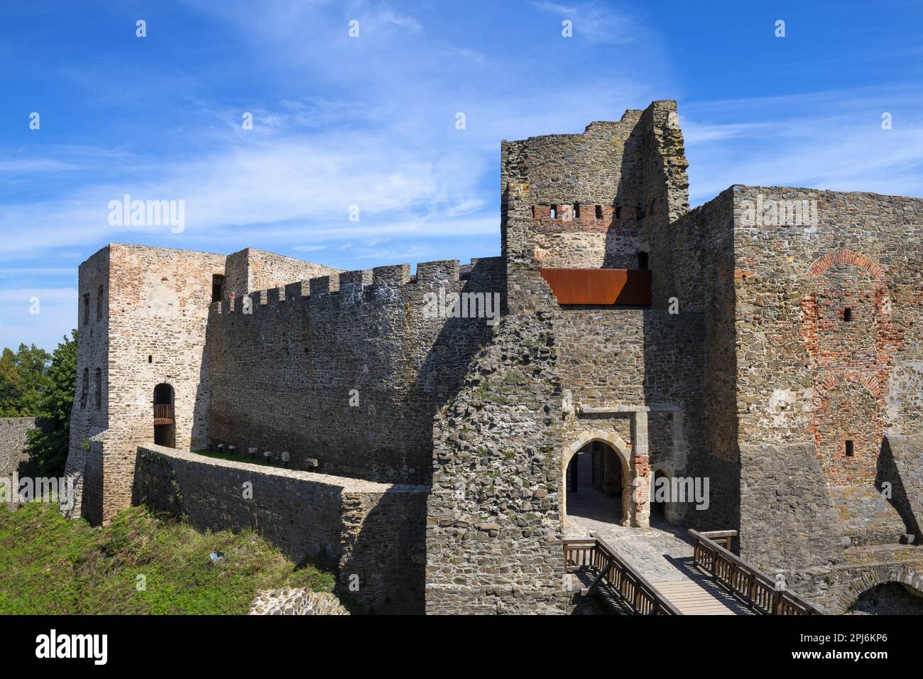 Medieval ruined castle of Helfštýn in Moravia Stock Photo - Alamy