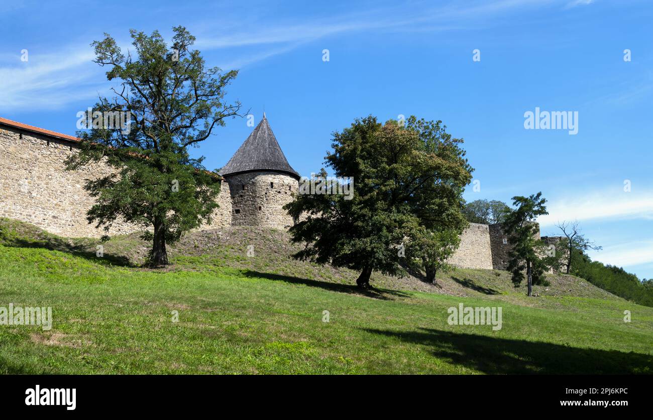 Medieval ruined castle of Helfštýn in Moravia Stock Photo - Alamy