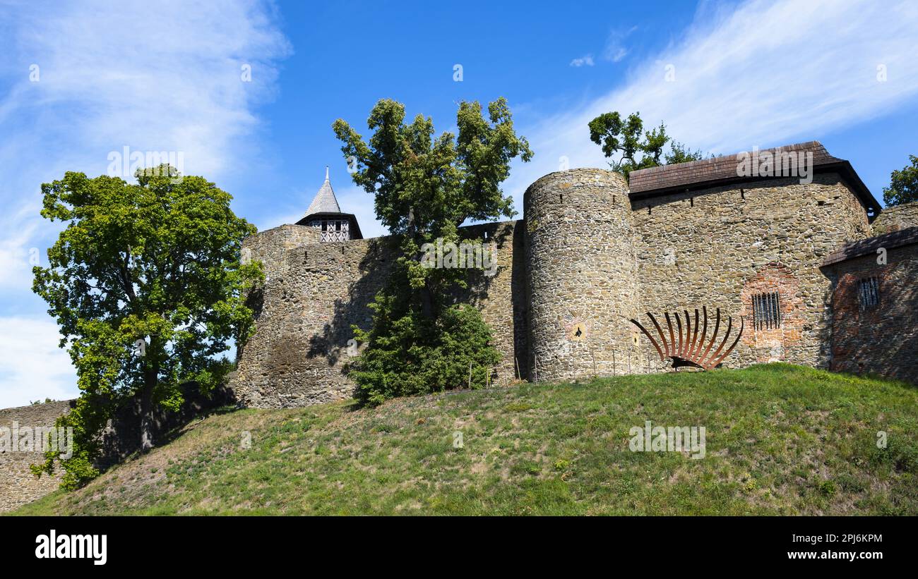 Medieval ruined castle of Helfštýn in Moravia Stock Photo - Alamy