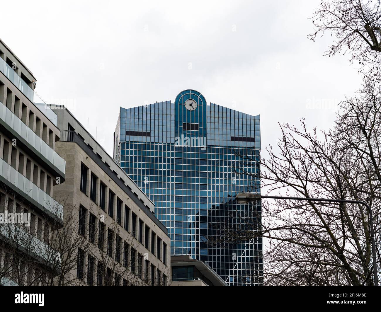 Rhein Main Center office tower. The architectural style is ...