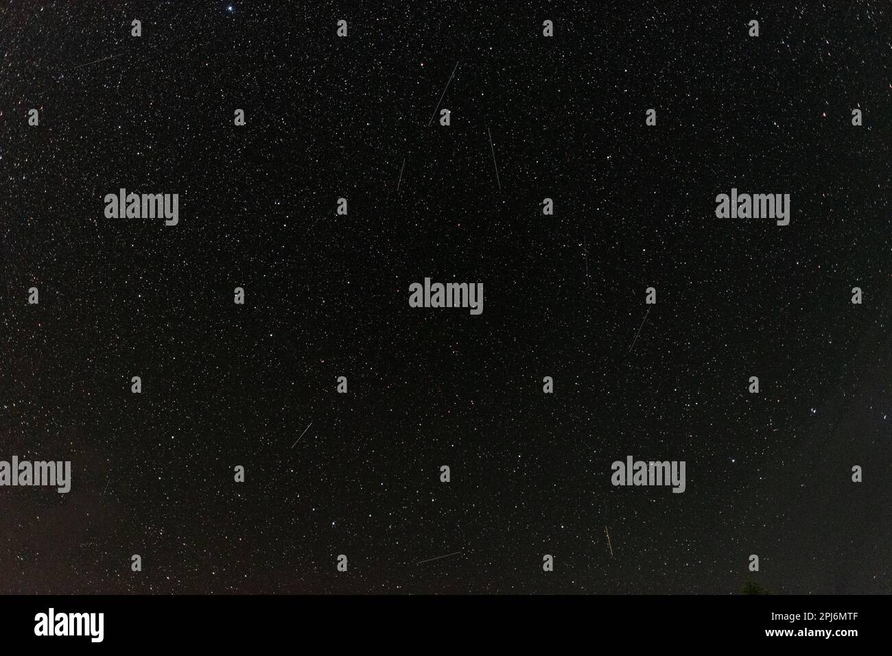 Falling stars in the dark sky Stock Photo - Alamy