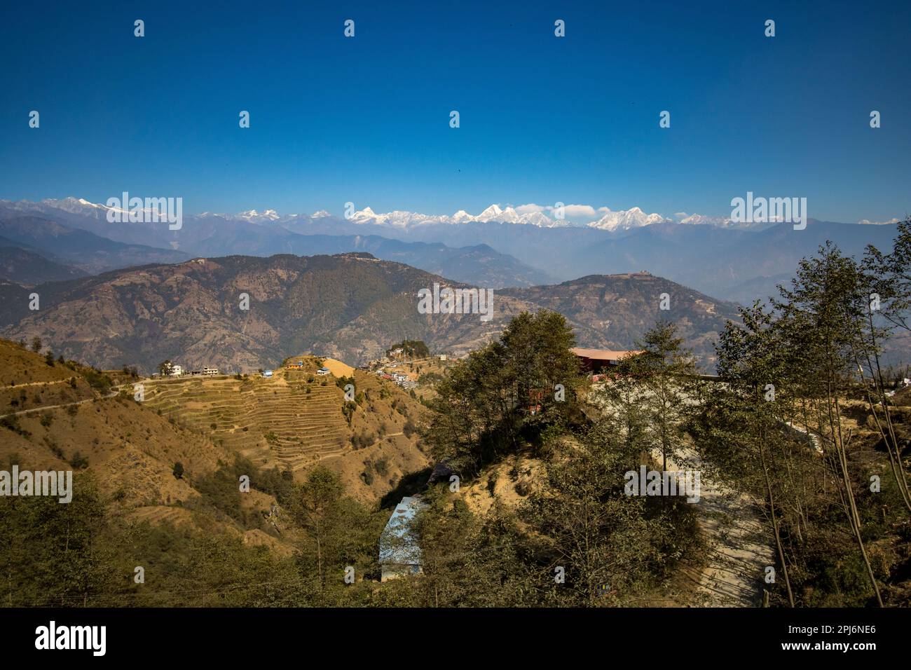 Beautiful HImalayan Mountain Range Ganesh, Langtang, Everest, HImal ...