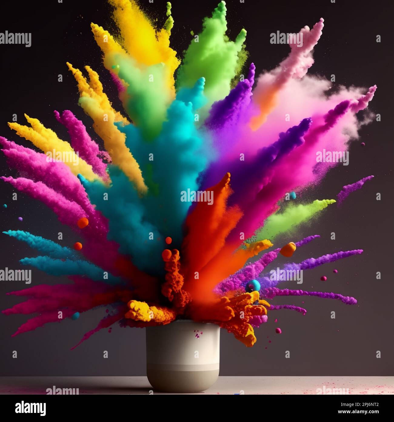 Blue powder explosion hi-res stock photography and images - Alamy