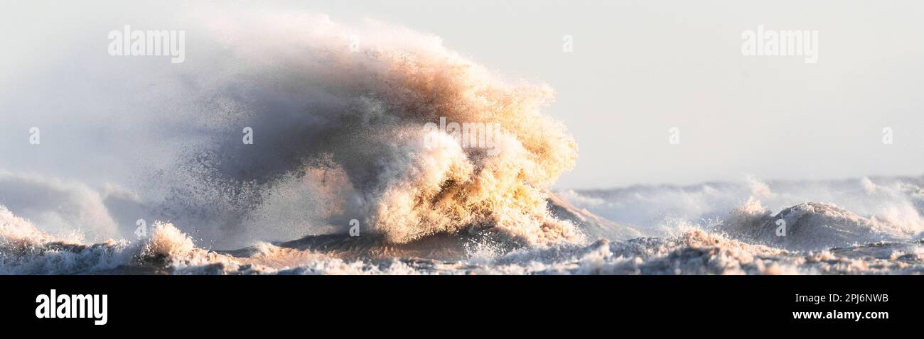 Each autumn, strong winds blow across Lake Erie whipping up large ...