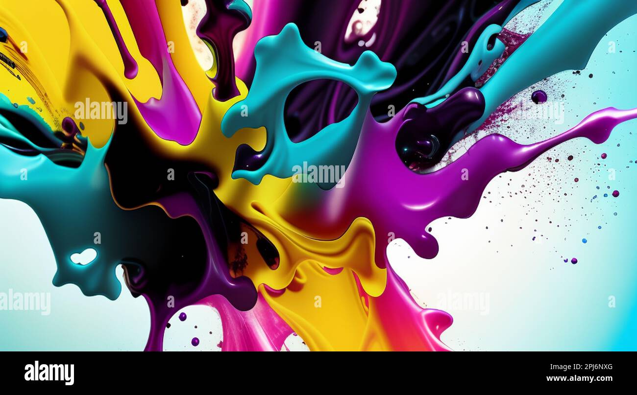 Color ink splash hi-res stock photography and images - Alamy
