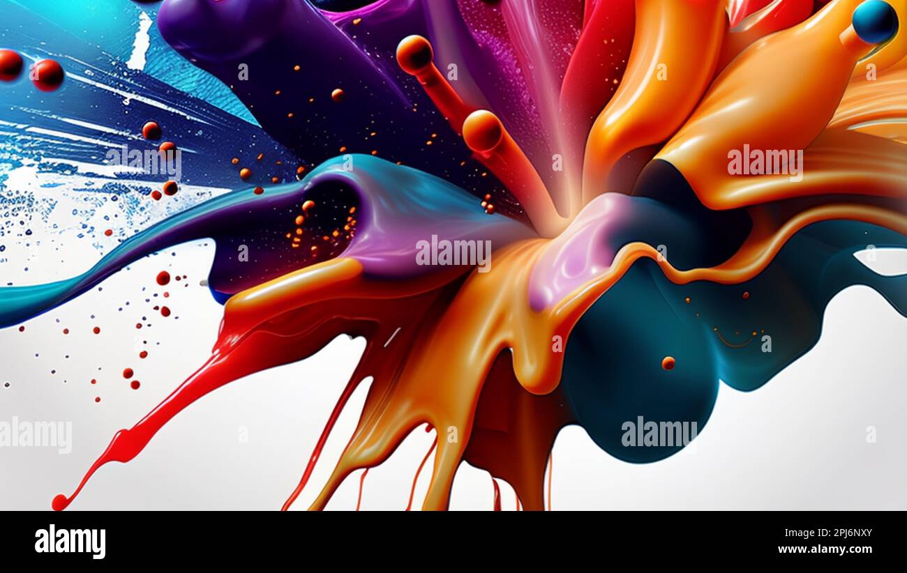 Water splash abstract burst hi-res stock photography and images - Alamy