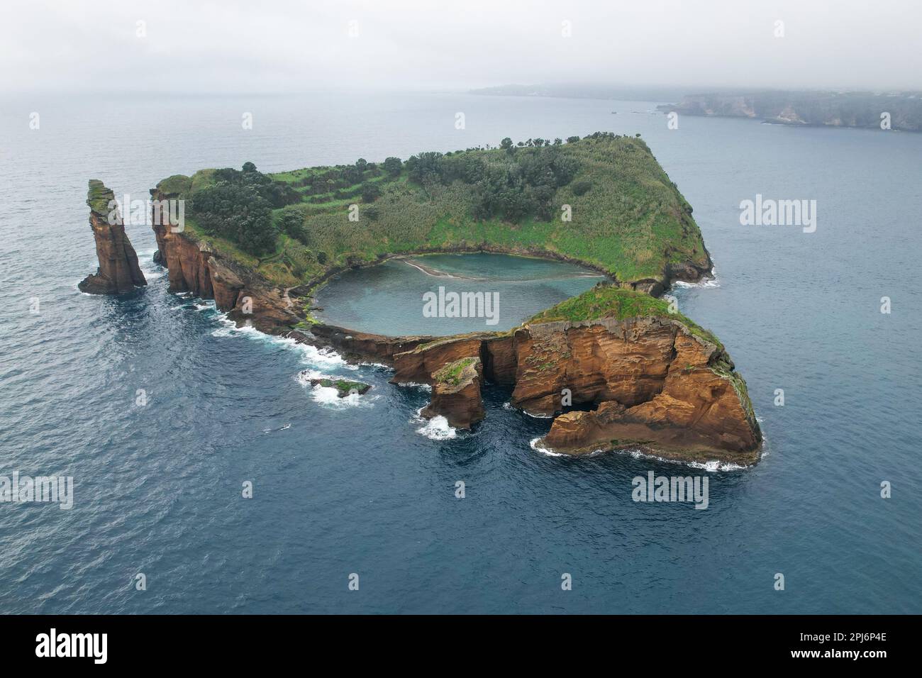 Vila Franca Islet, also known as the Princess Ring is a vegetated ...