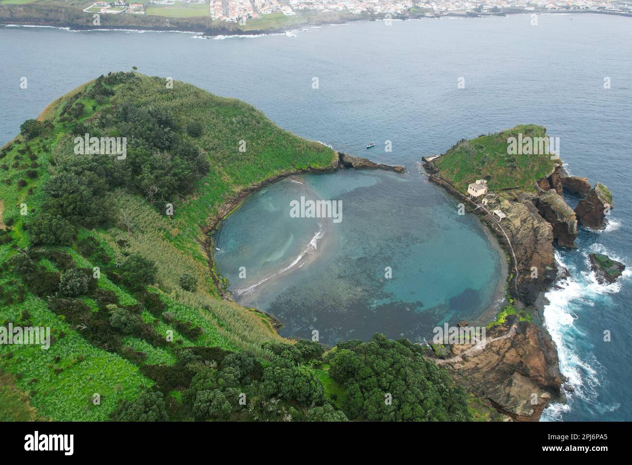 Vila Franca Islet, also known as the Princess Ring is a vegetated ...