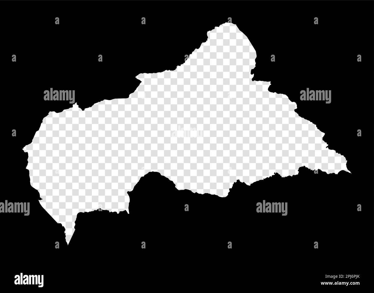 Stencil map of CAR. Simple and minimal transparent map of CAR. Black ...
