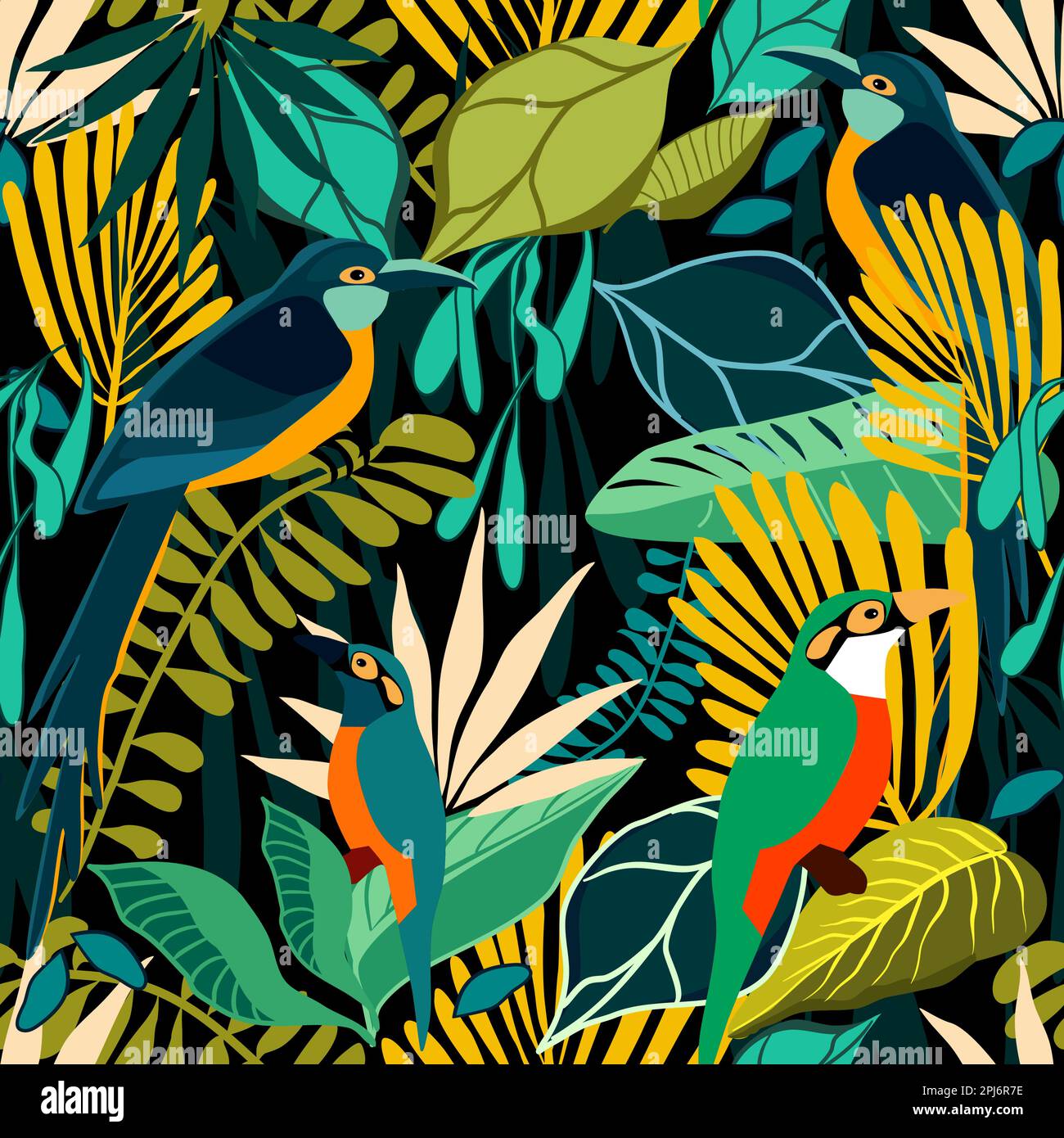 Botanical bird Stock Vector Images - Alamy