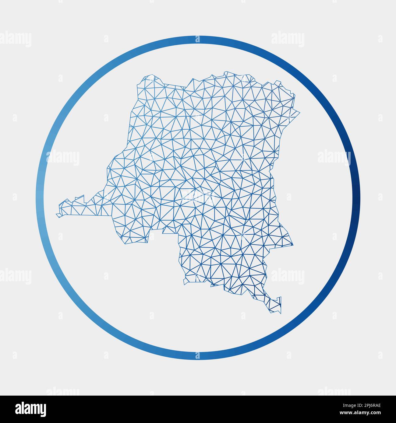 Dr congo vector outline map hi-res stock photography and images - Alamy