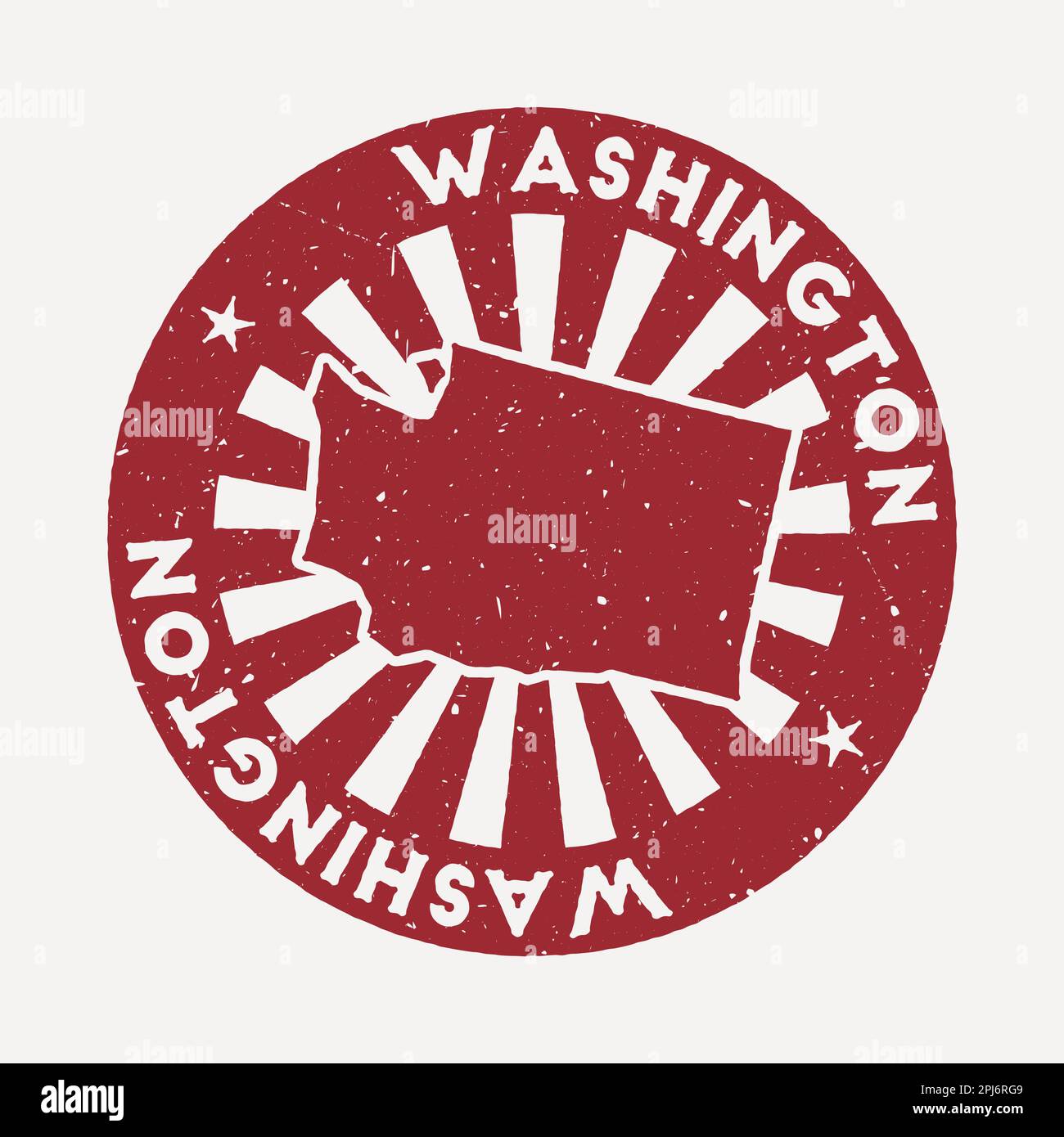 Washington stamp. Travel red rubber stamp with the map of US state ...