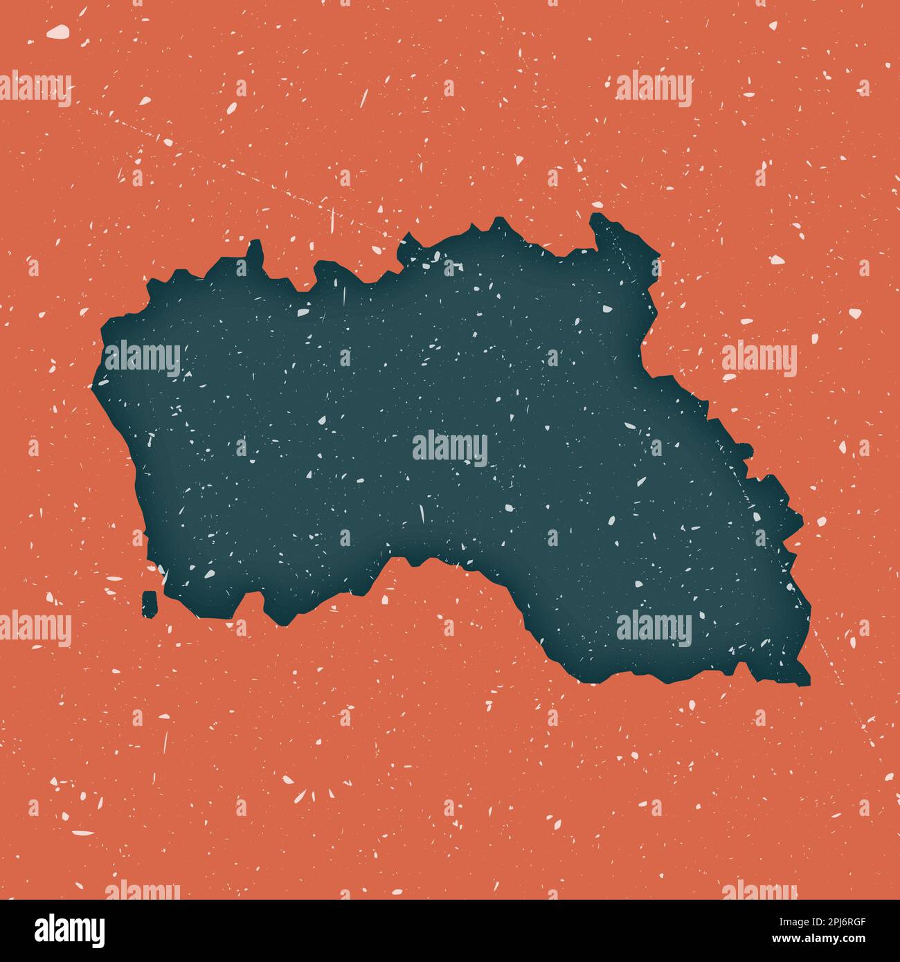 Santa Maria Island vintage map. Grunge map with distressed texture ...