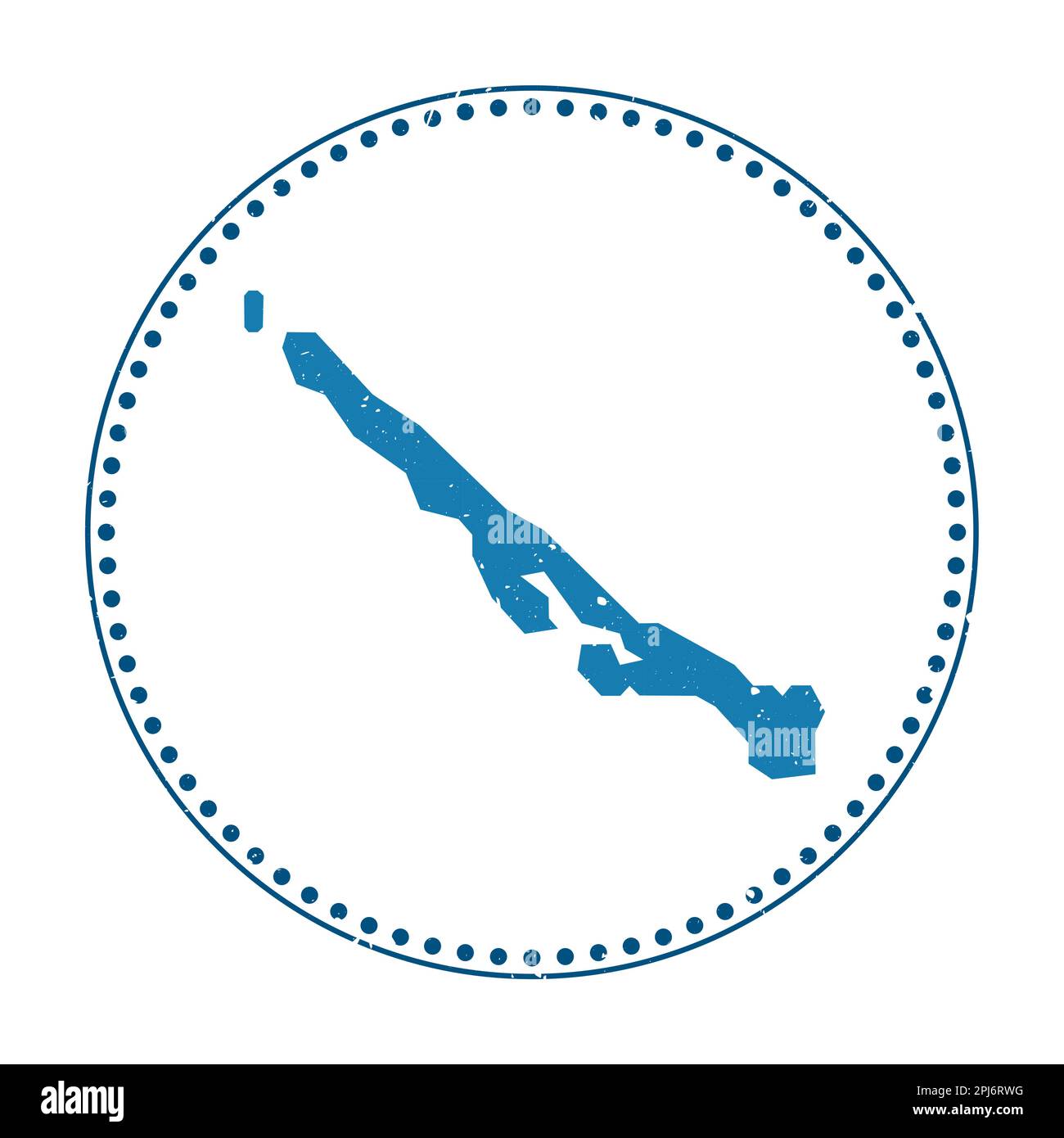 Stocking Island sticker. Travel rubber stamp with map shape, vector ...