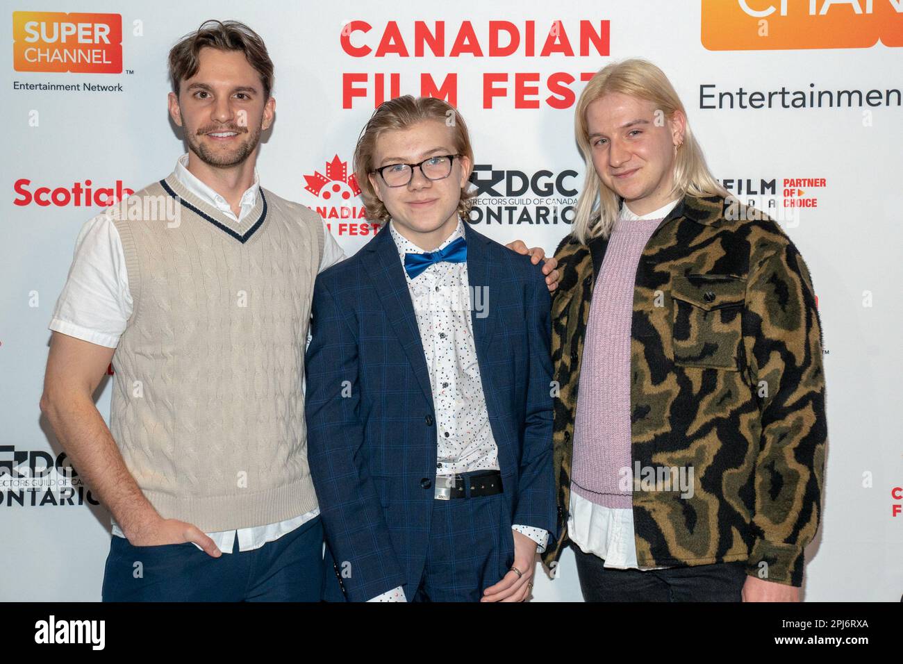 Toronto, Canada. 30th Mar, 2023. Simon Paluck, Gage Arbuthnot and Caleb ...