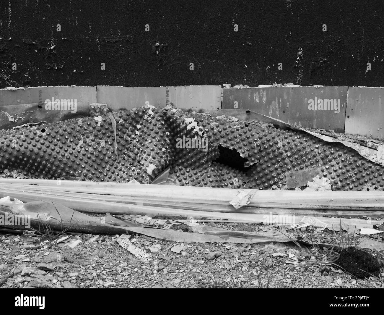 Builder professional equipment work Black and White Stock Photos ...