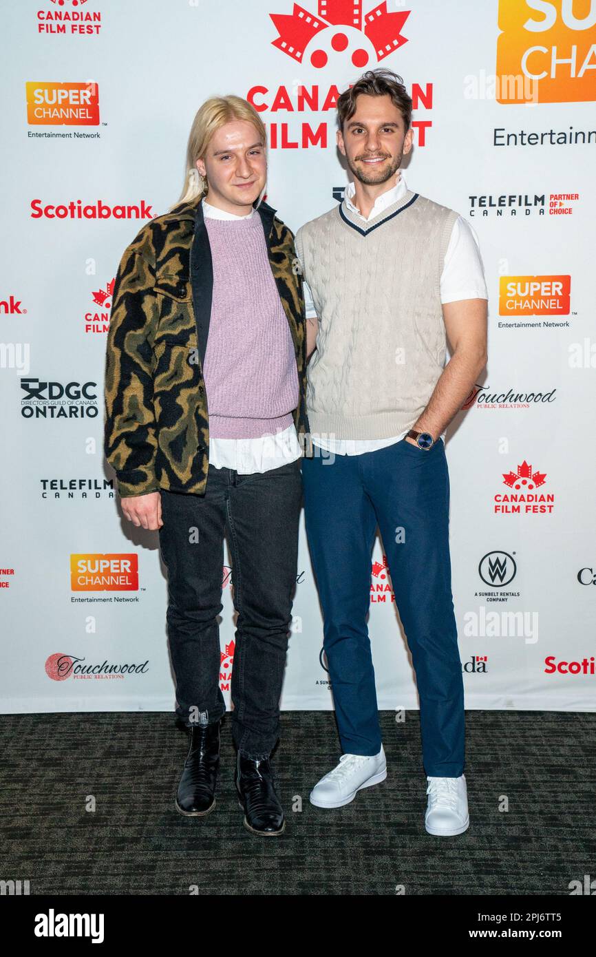 Toronto, Canada. 30th Mar, 2023. Simon Paluck and Caleb Harwood attend ...