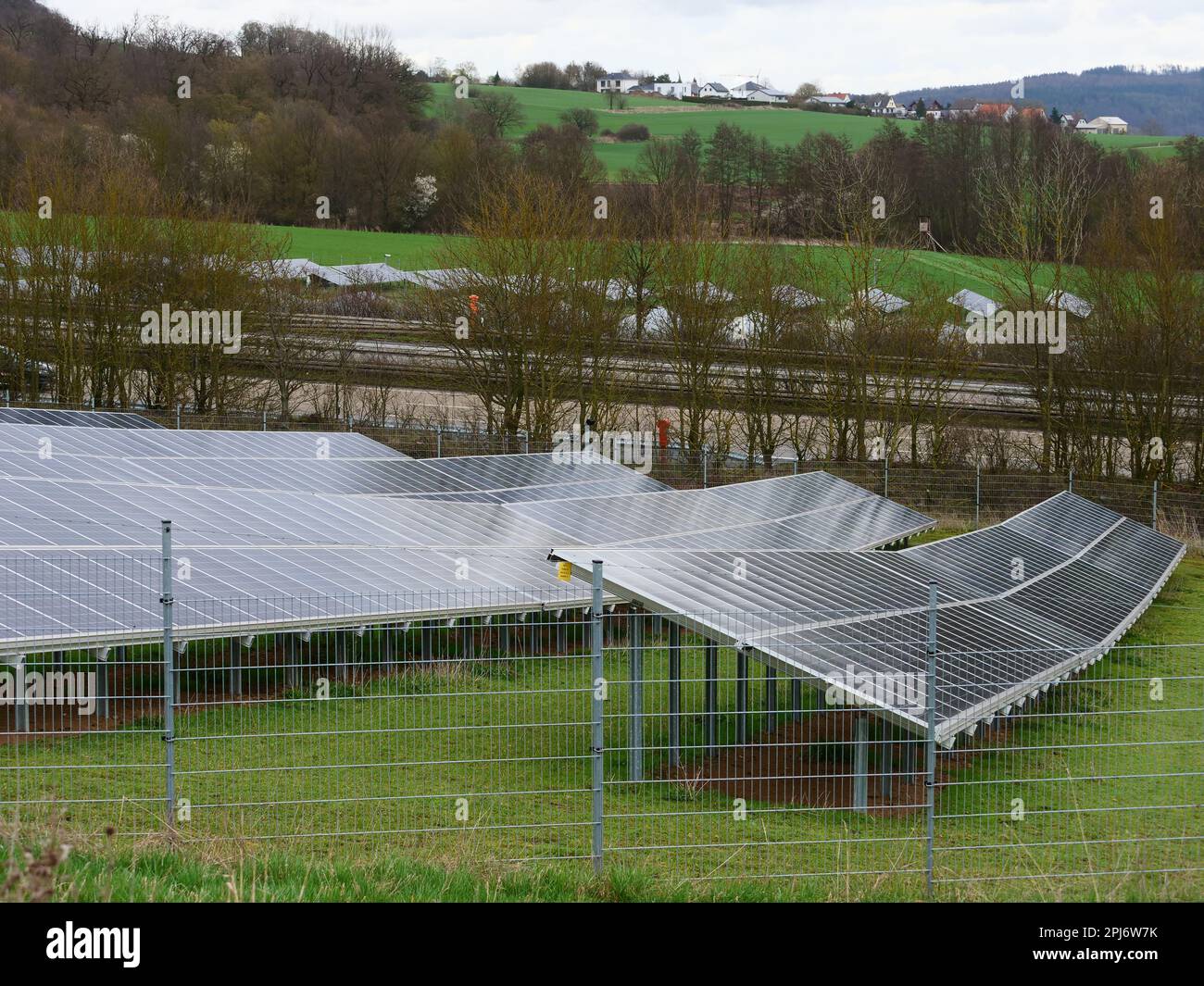 Solar installation on a motorway, energy transition to a more ...