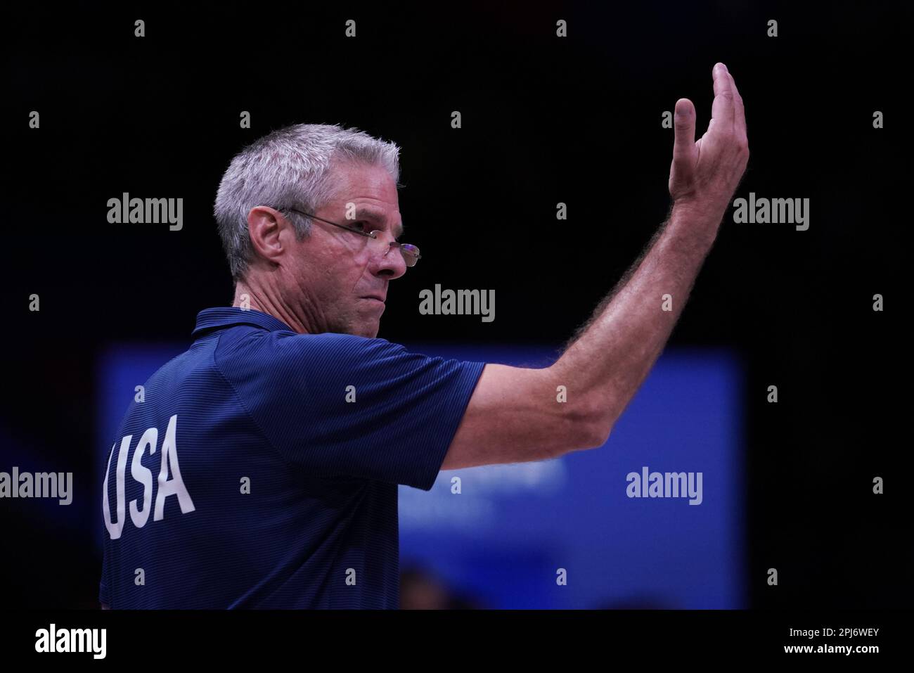 ANKARA, TURKIYE - JULY 13, 2022: Coach Karch Kiraly in United States vs ...