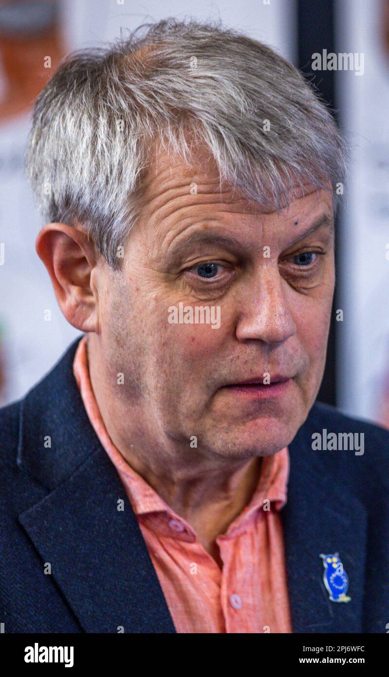 Hamburg, Germany. 31st Mar, 2023. Children's book illustrator Axel ...