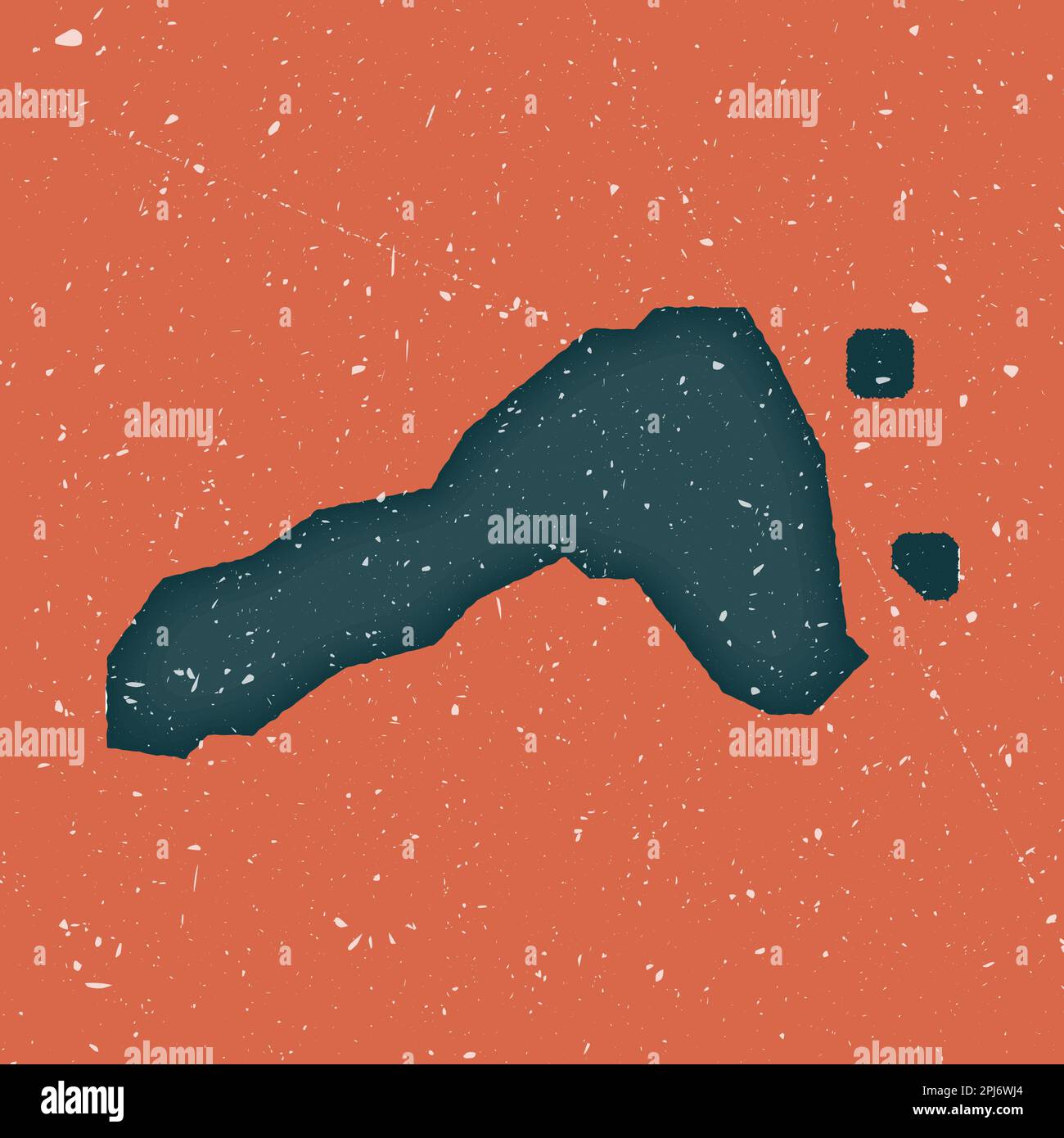 Ko Lipe vintage map. Grunge map of the island with distressed texture ...