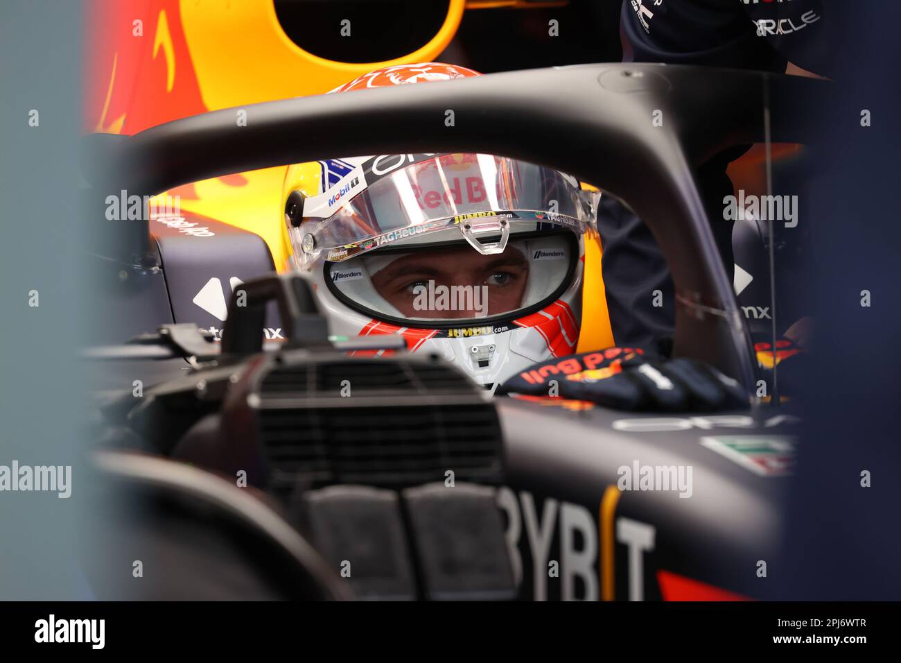 MELBOURNE, Australia, 31. March 2023; #1, Max VERSTAPPEN, NDL, Oracle Red Bull Racing RB19 Honda ...