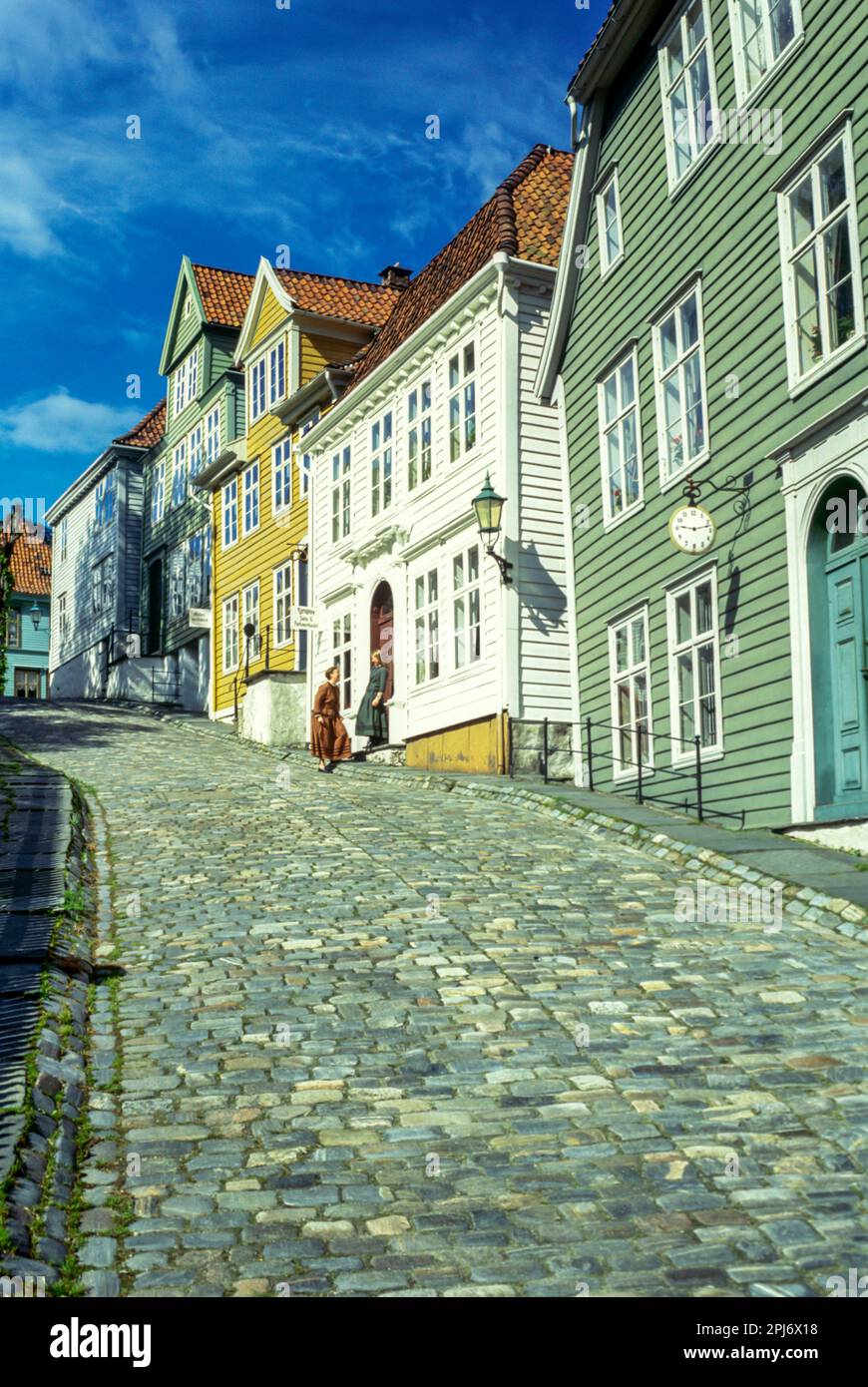 WOMEN STANDING IN TRADITIONAL CLOTHES GAMLE BERGEN MUSEUM SANDVIKEN ...