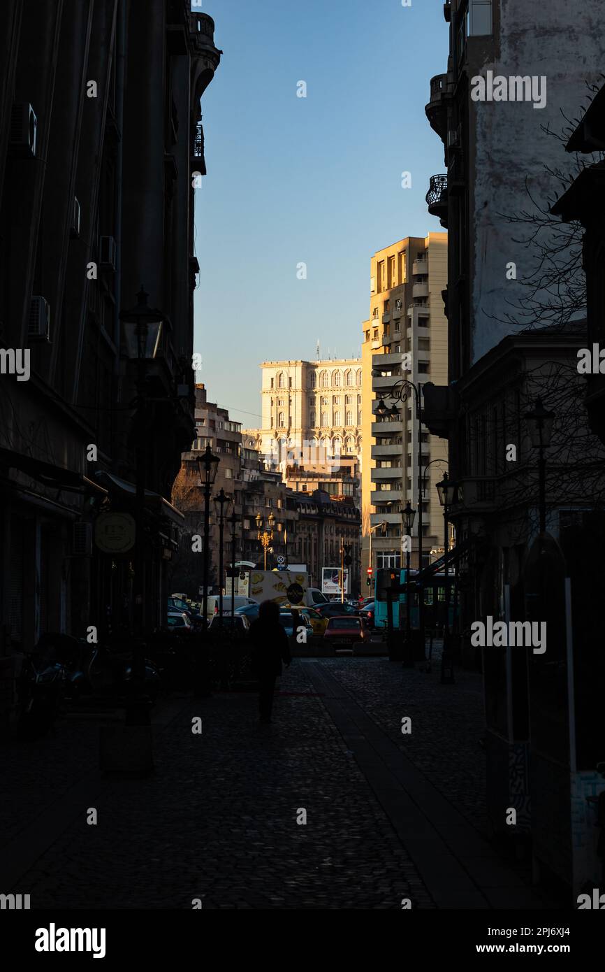 Historic building architecture in Bucharest, Romania, 2022 Stock Photo ...
