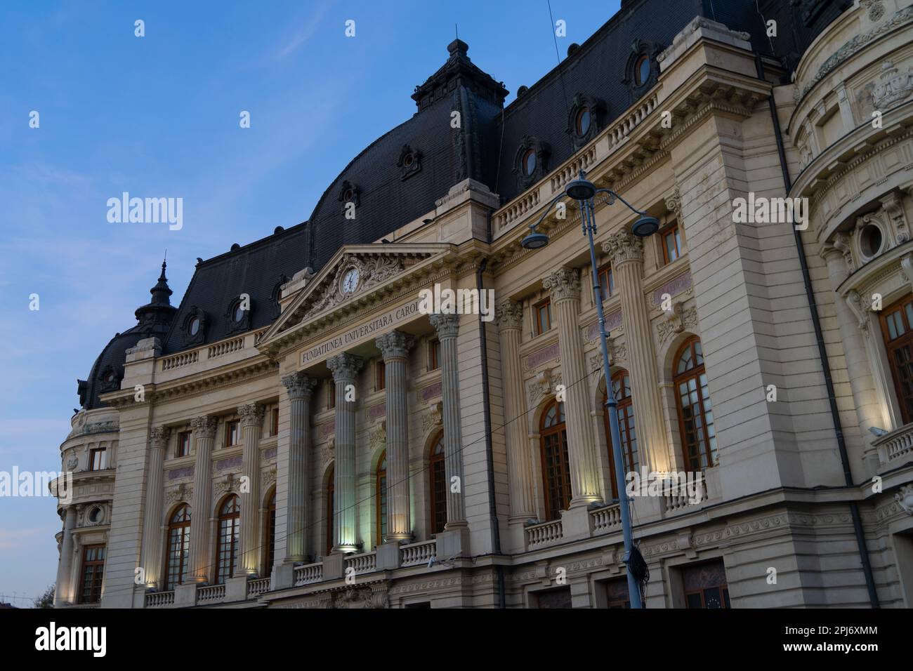 The National Library located on Calea Victoriei in Bucharest Stock ...