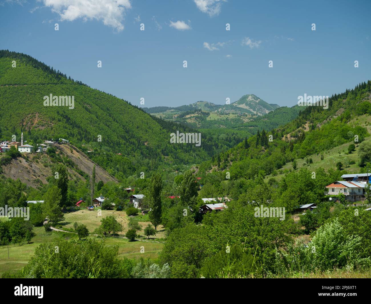 Turkish highland houses. Velikoy plateau. Velikoy is a village in the ...