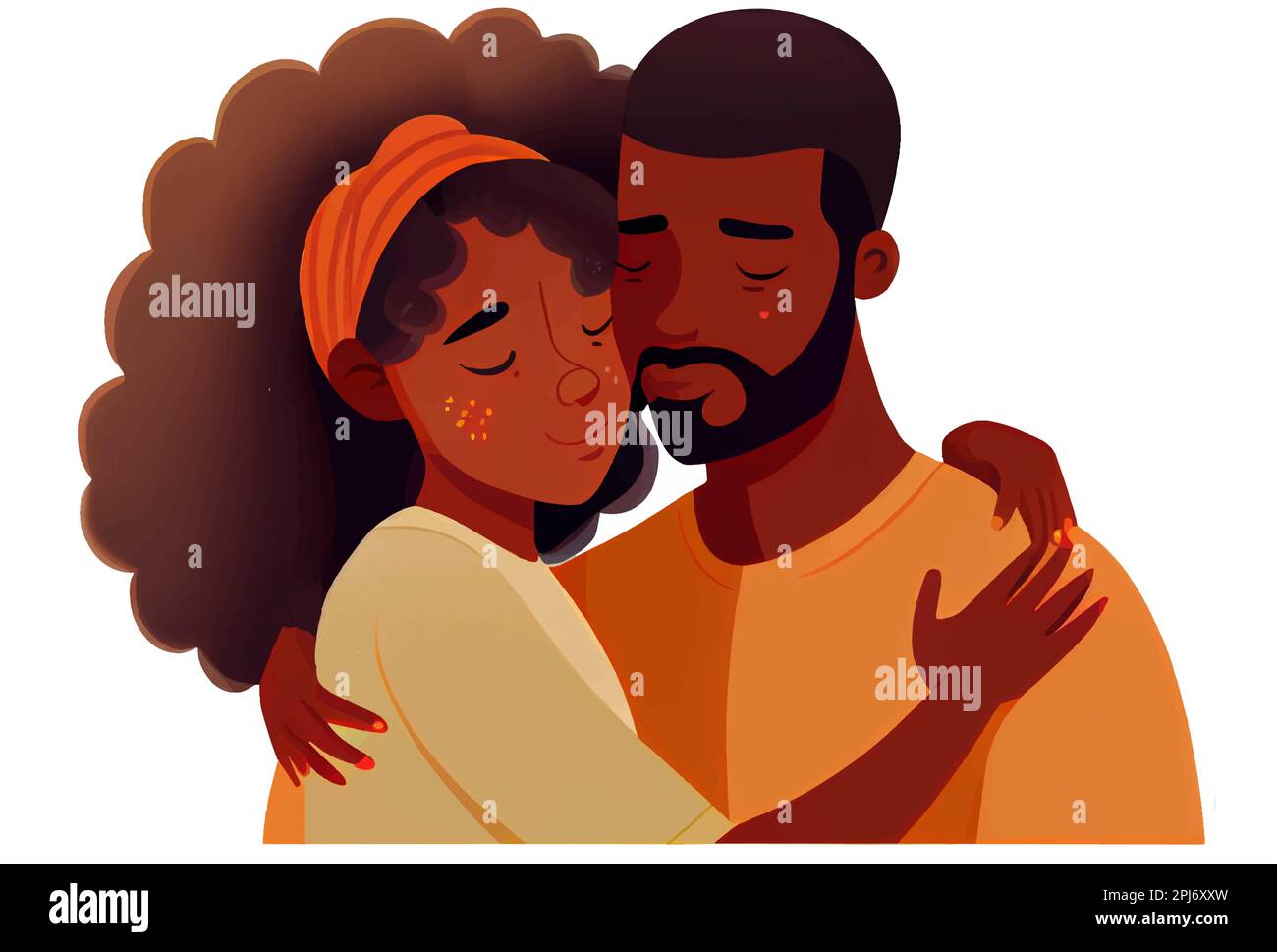 sticker cartoon style couple in love isolated on white background . Cartoons flat vector ...